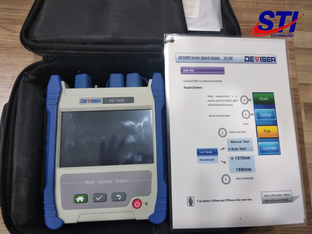 MÁY ĐO QUANG OTDR DEVISER AE1000A - Chính hãng Mỹ