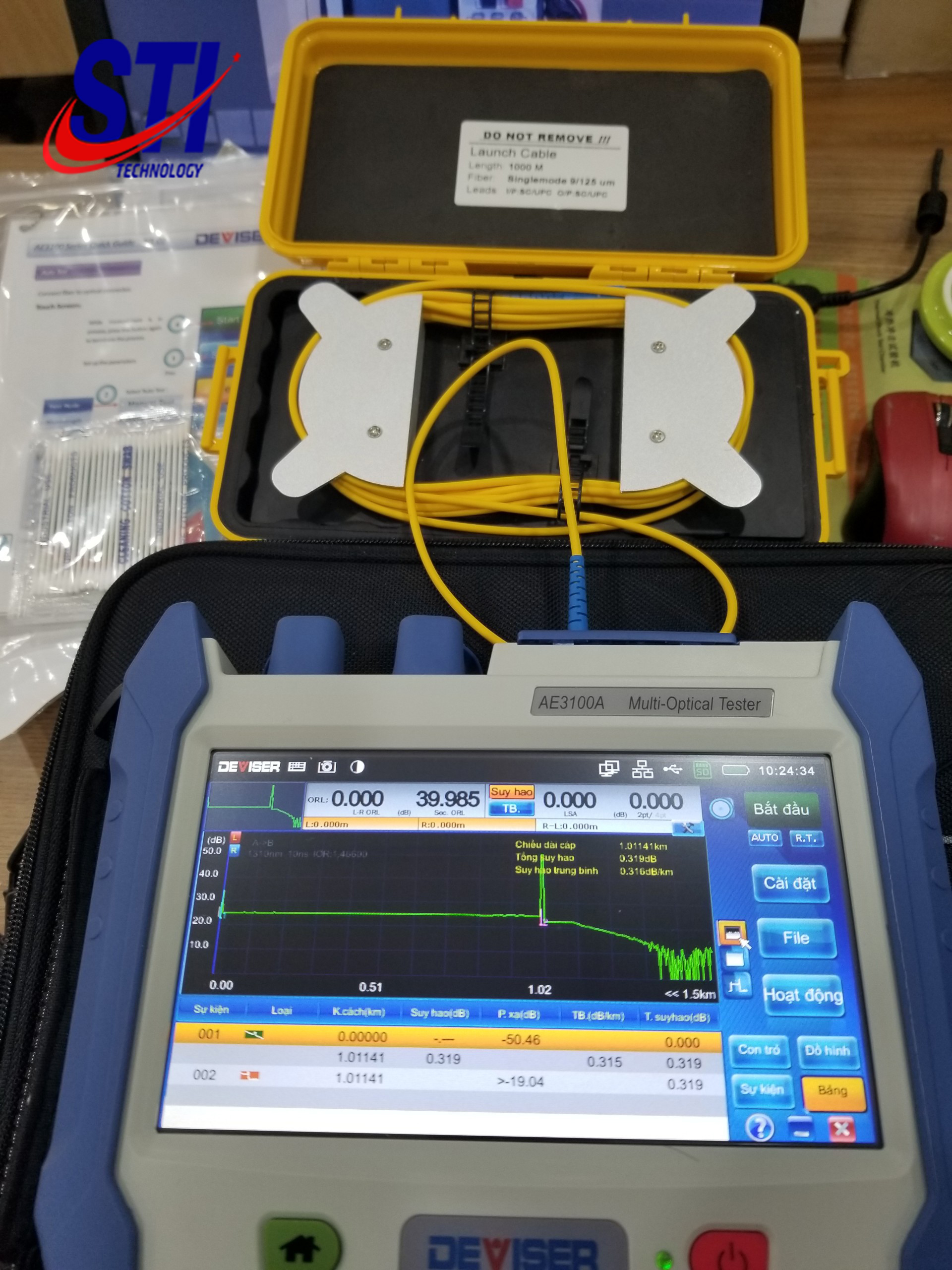 Máy đo cáp quang OTDR AE3100A - CHÍNH HÃNG HOA KỲ